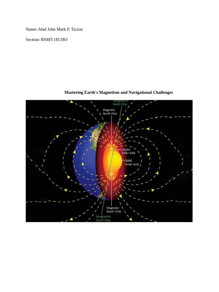 Mastering Earth's Magnetism and Navigational Challenges | PDF | Compass ...