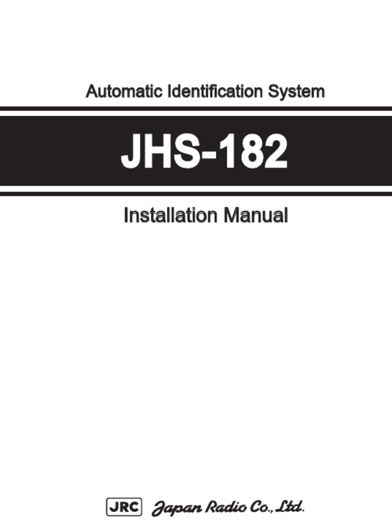 Jhs-182 Ais Installation Manual (7zpjd0228a) Contents | PDF | Antenna ...