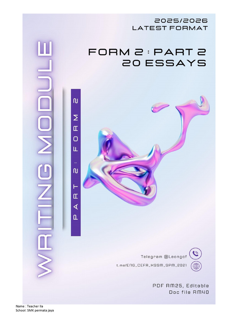 Unique English Writing Modules for Students | PDF | Teachers | Recycling