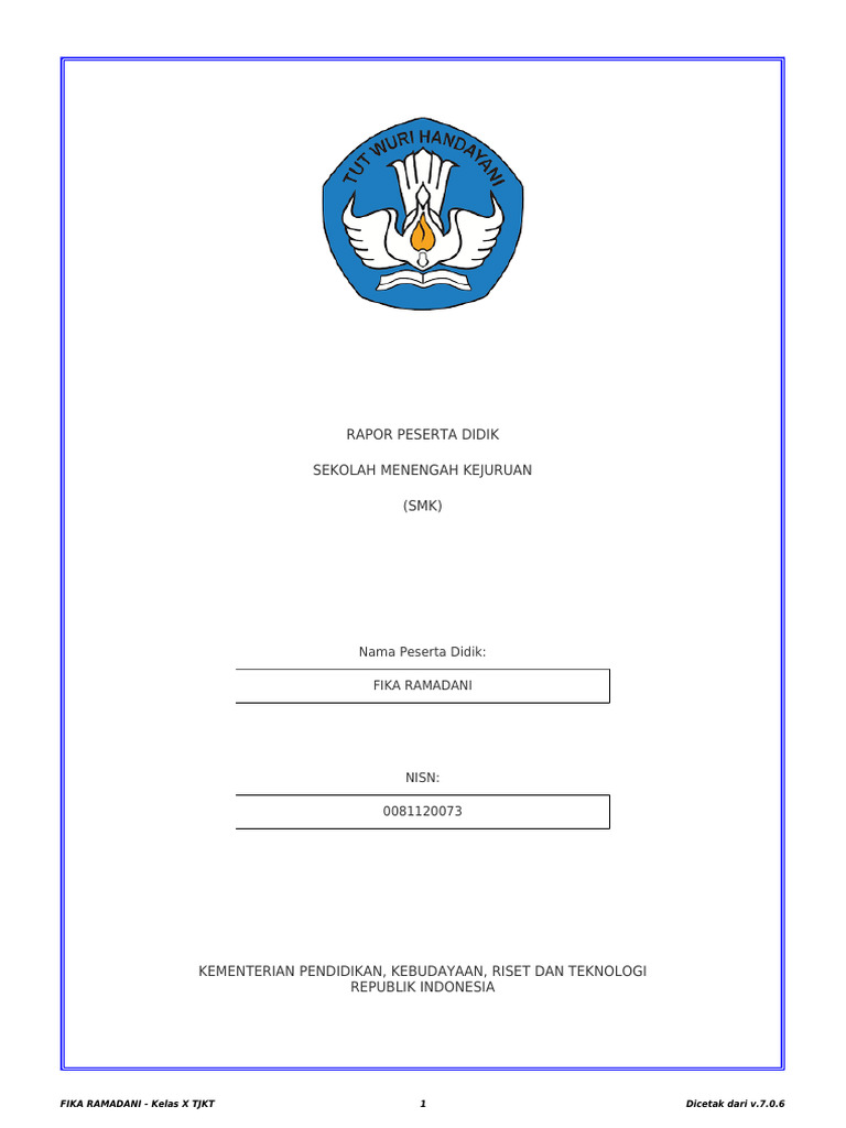 FIKA RAMADANI - Kelas X TJKT-IDENTITAS | PDF