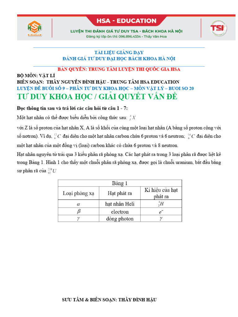 BUOI 20- LUYEN DE SỐ 10- HS 2 | PDF