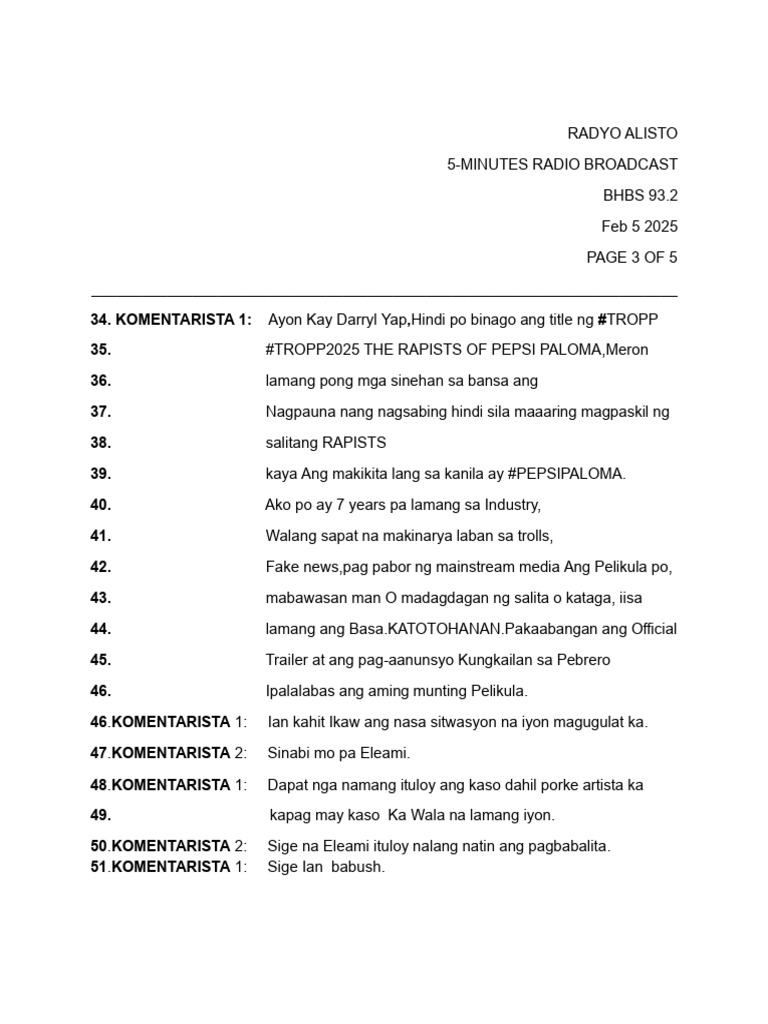 Reporting Sa Filipino | PDF