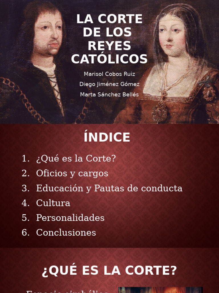 La Corte de los Reyes Católicos | PDF