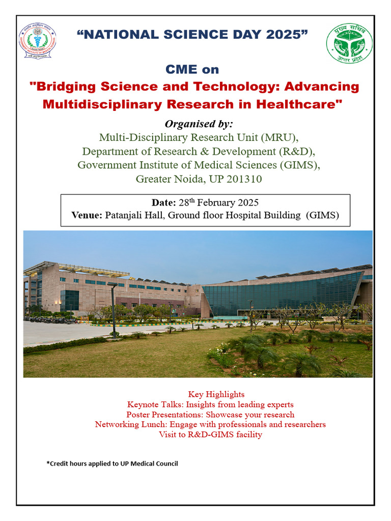 CME 28 Feb National Sciences Day Brochure | PDF | Life Sciences | Biology