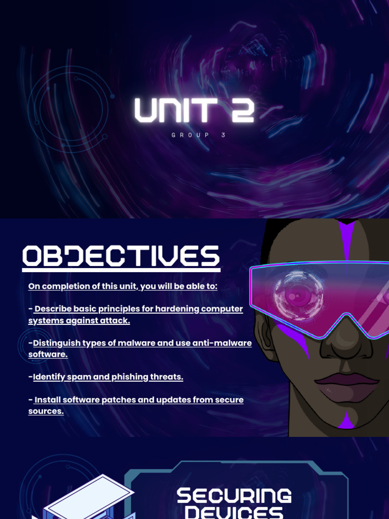 Purple Futuristic Technology Presentation Pdf Pdf Malware