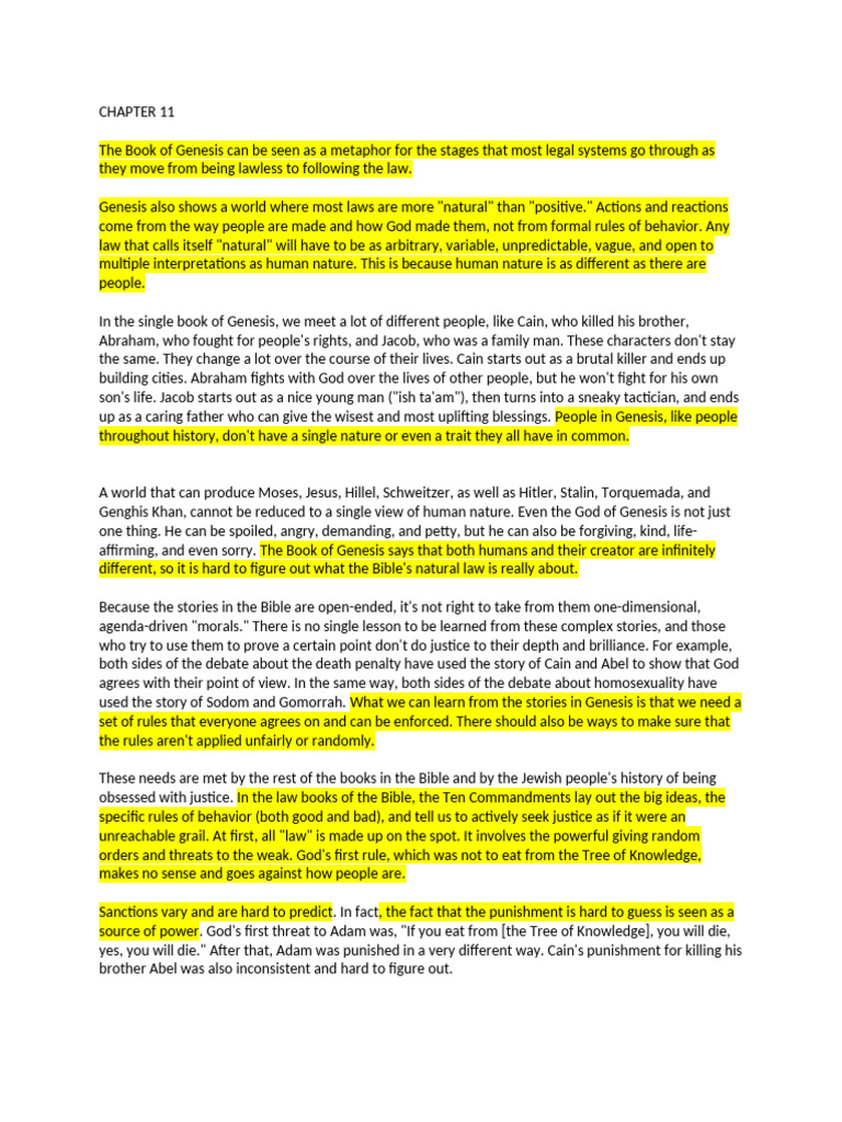 Genesis Justice Translate | PDF | Torah | Book Of Genesis