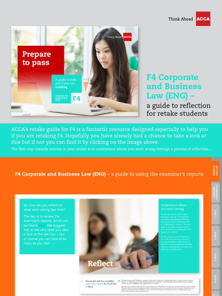 Reflections Retake f4 Corporate and Business Law (Eng) Form | PDF ...