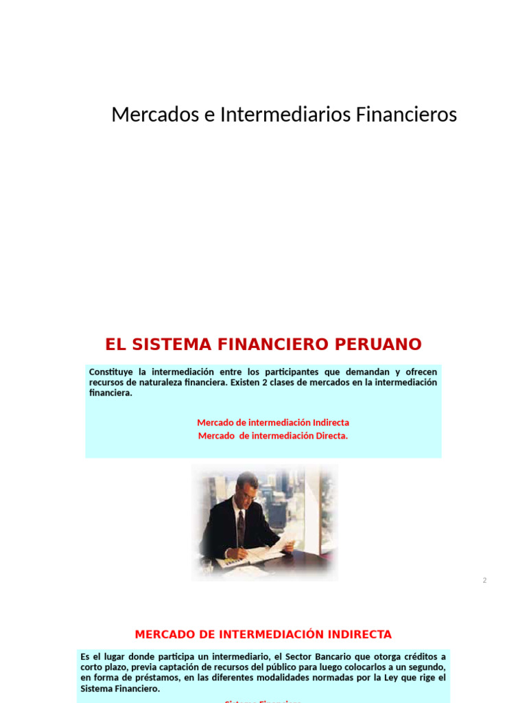 Mercados Financieros | PDF | Bancos | Sistema financiero