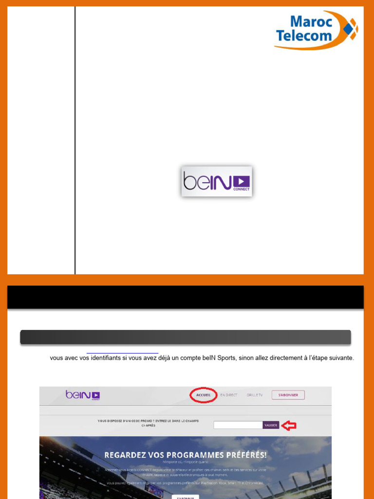 Activer votre code beIN Connect | PDF