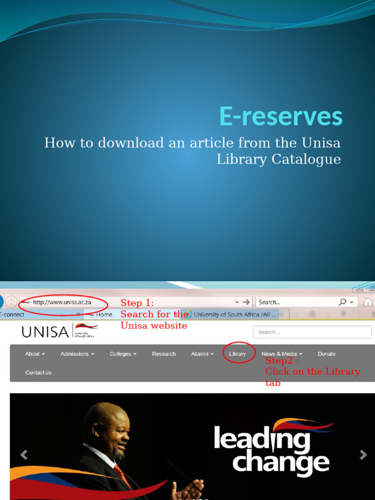 How To Download EReserves | PDF