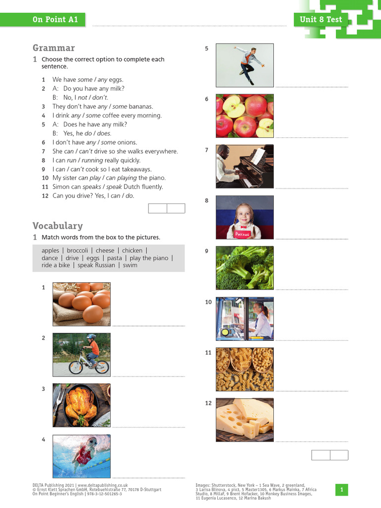 On Point A1 501265 Test U08 DL | PDF