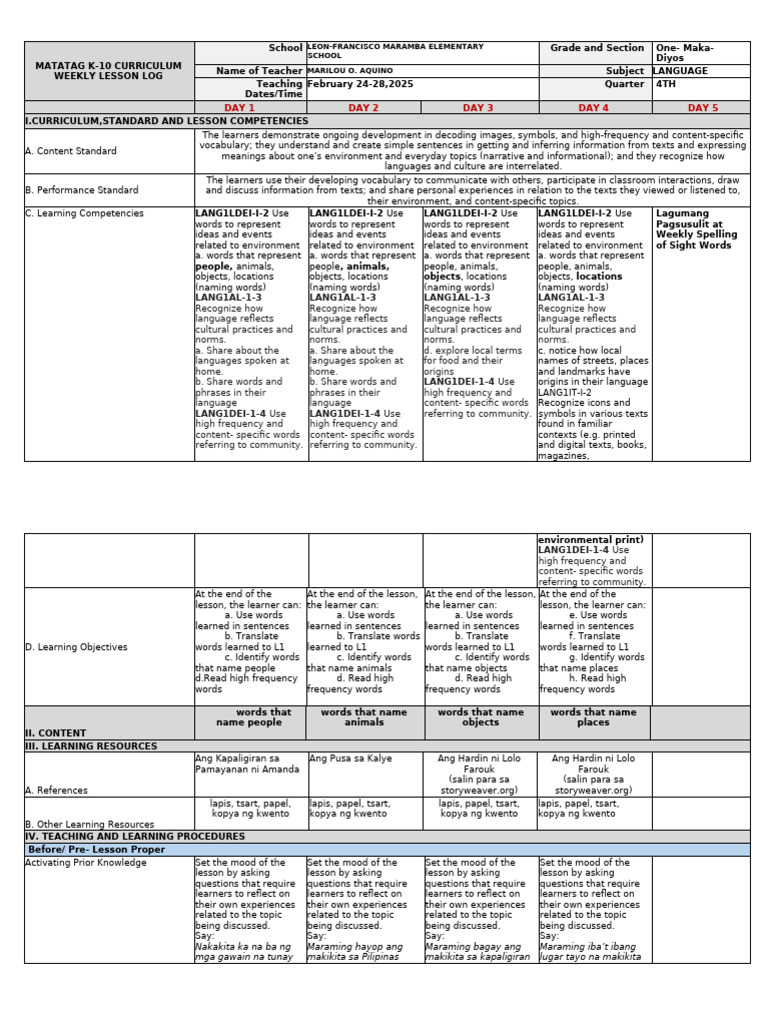 Done-Language W3 | PDF