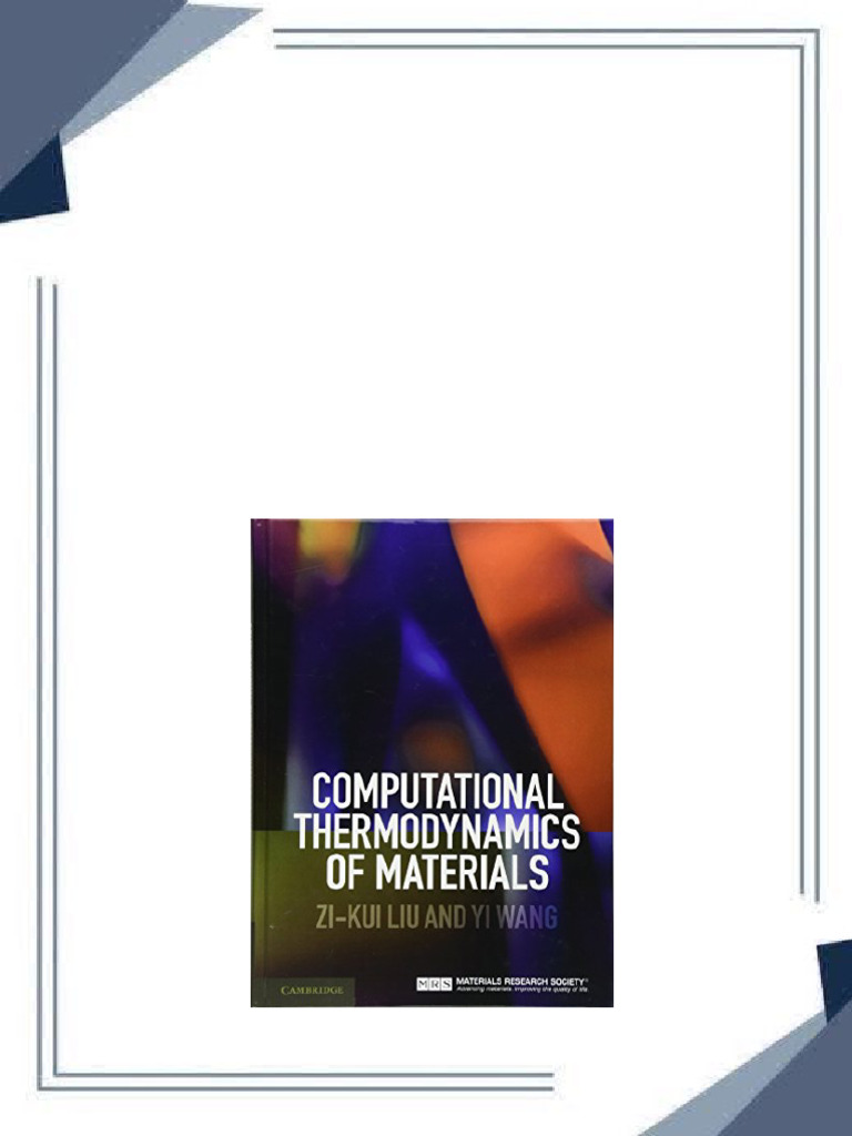 Computational Thermodynamics of Materials 1st Edition Zi-Kui Liu Ebook Now - Free Full Chapters ...
