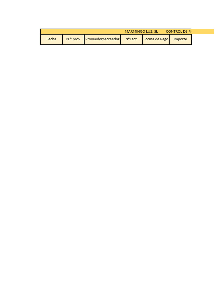 Control de Pagos | PDF
