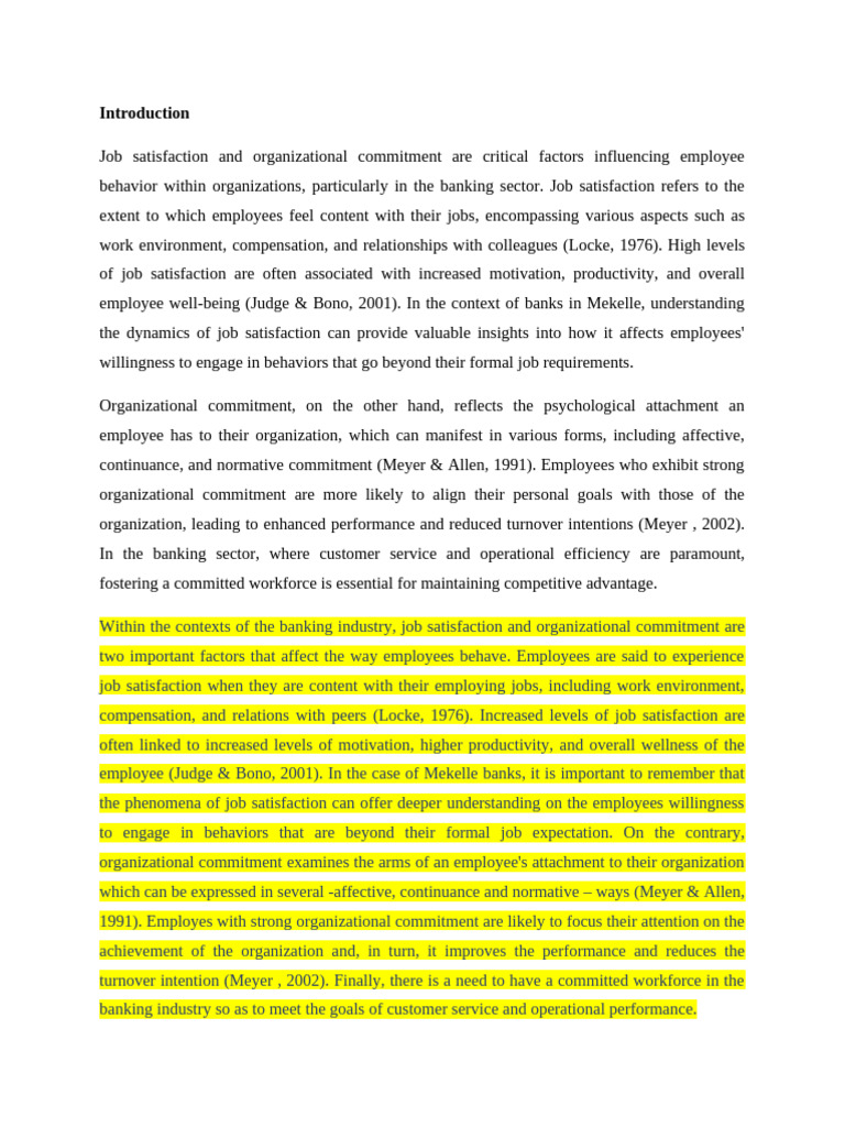 Introduction | PDF | Job Satisfaction | Motivational