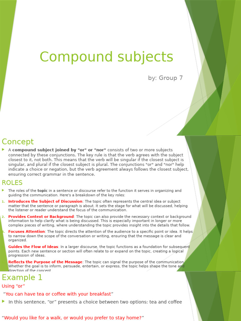 Presentation2 G10 Group 7 | PDF | Communication | Subject (Grammar)