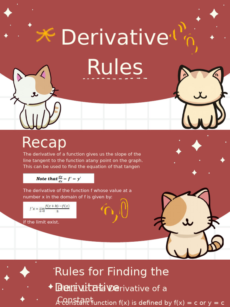 Essential Derivative Rules Explained | PDF