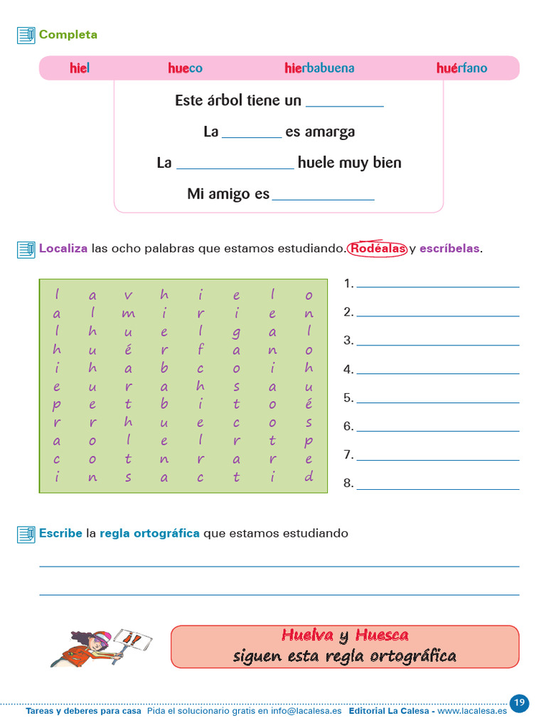 Tareas de ortografía para estudiantes | PDF