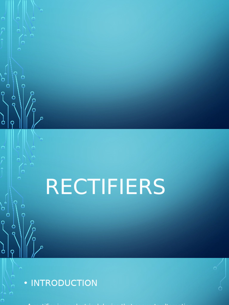arnab saha (RECTIFIERS) | PDF