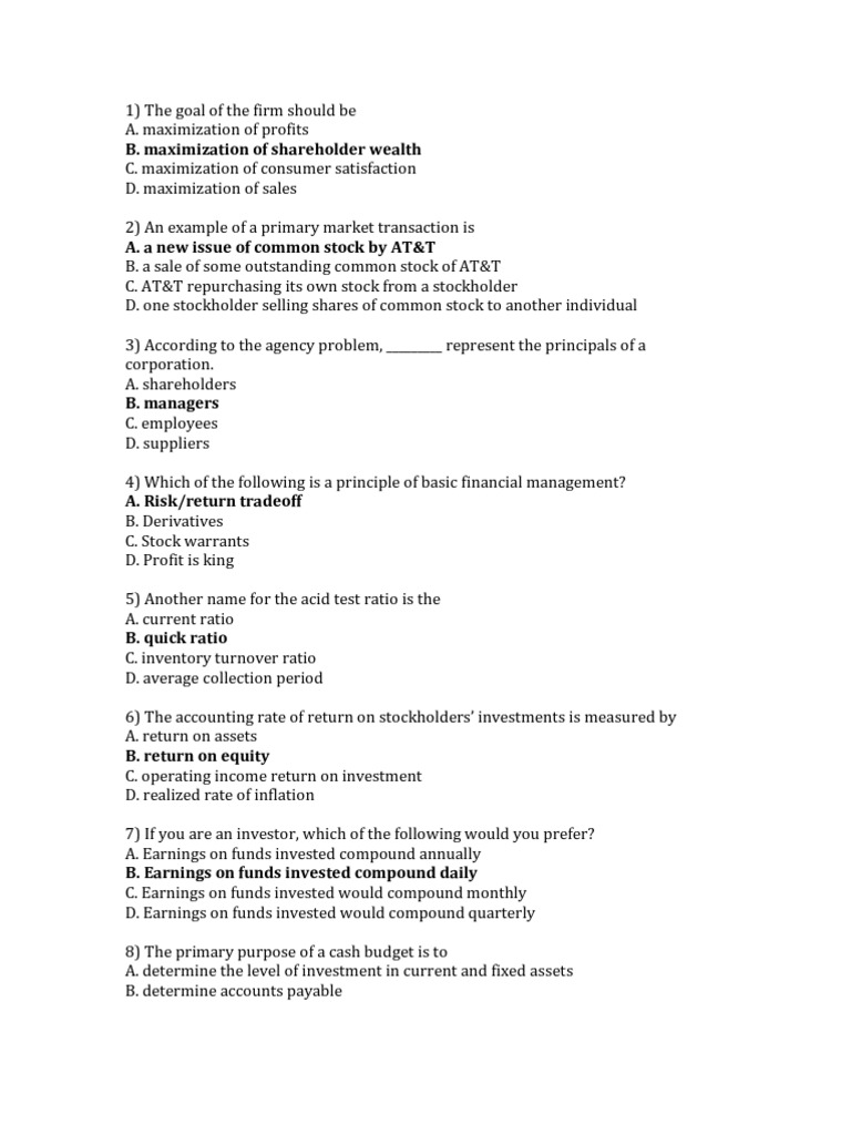 Exam Answers | PDF