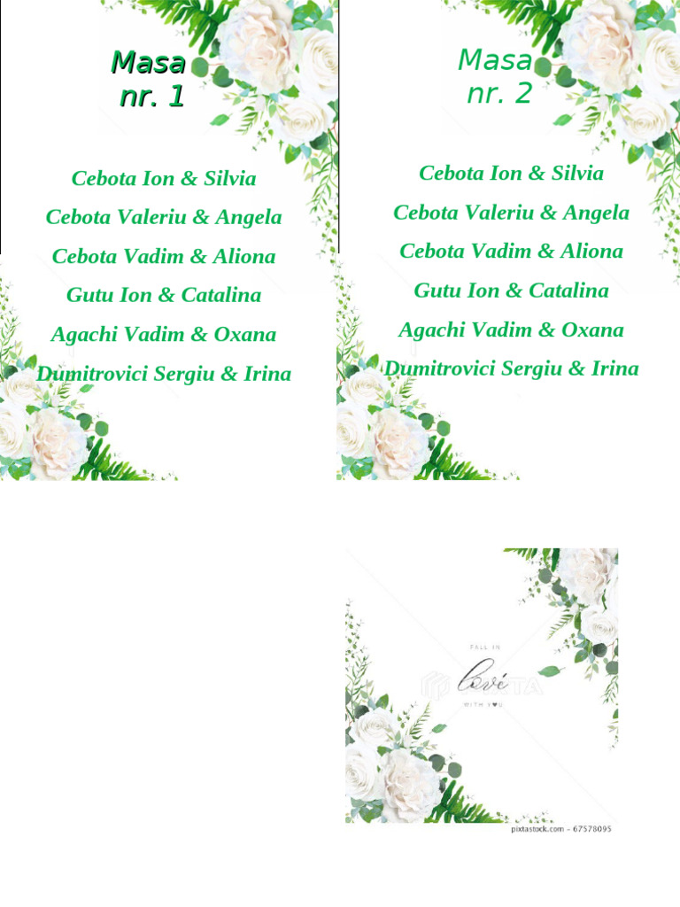 Liste Flori Verzi | PDF