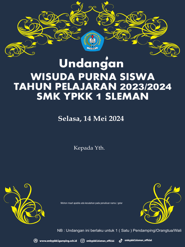 Undangan Wisuda Fix | PDF