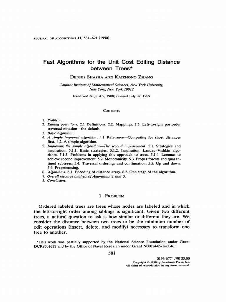 Dom Tree Edit Distance | PDF | Algorithms And Data Structures