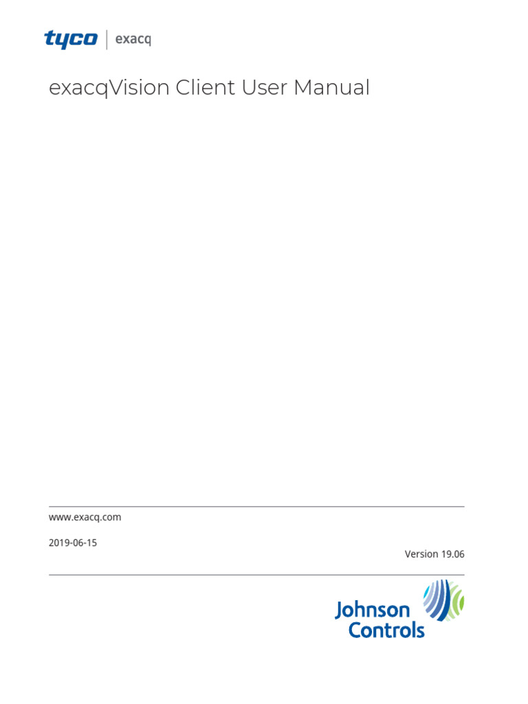 ExacqVision Pro User Manual | PDF | Server (Computing) | Computer Network