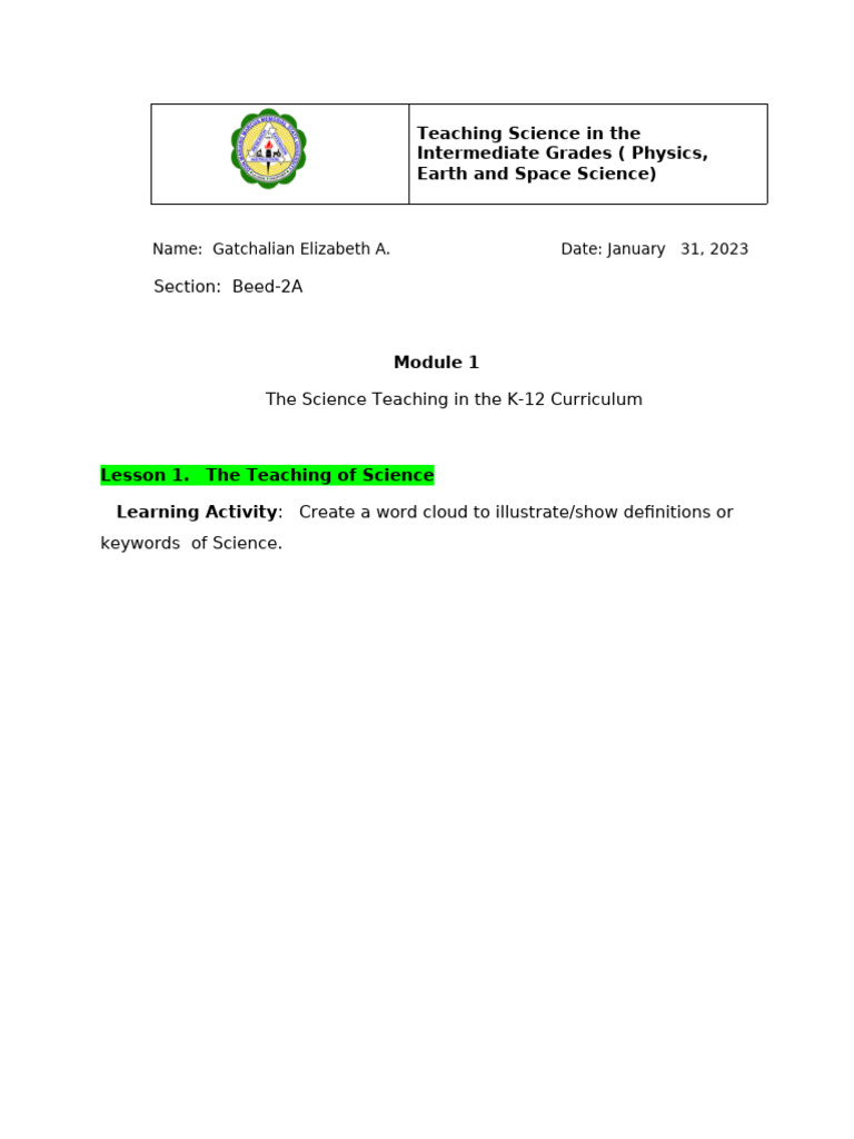 Teaching Intermediate Science Concepts | PDF | Learning | Science