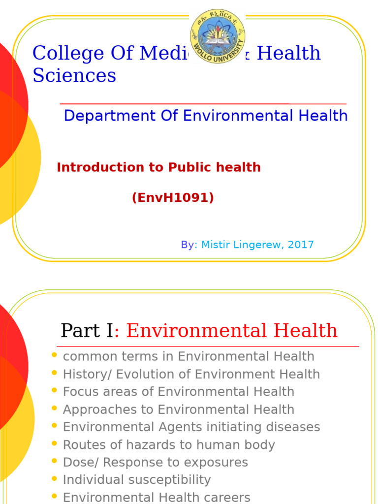 Introduction to Environmental Health | PDF | Environmental Health ...