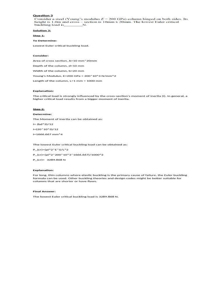 Mechanical Engineering - Set 1 | PDF