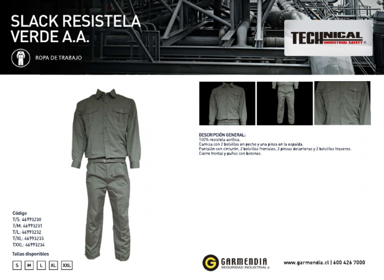 Tenida Resistela verde | PDF