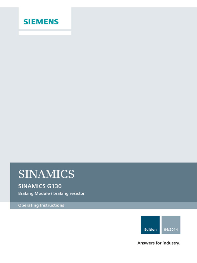 SINAMICS G130 Braking Module en-US | PDF | Electrostatic Discharge ...
