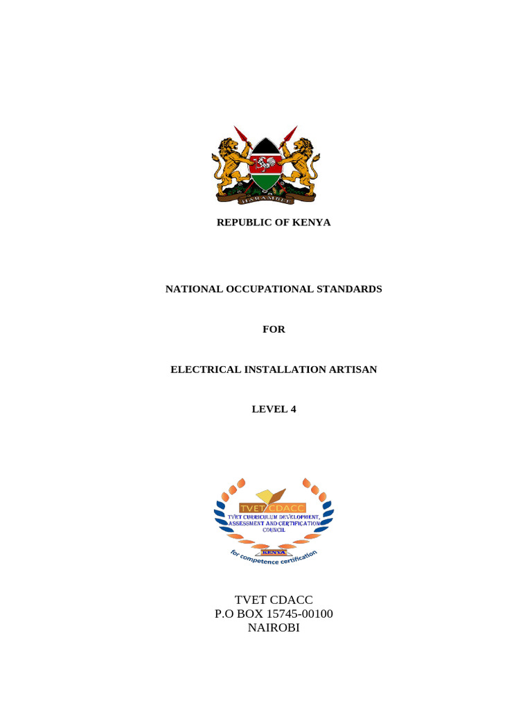 Electrical Installation Standards Level 4 | PDF | Communication ...