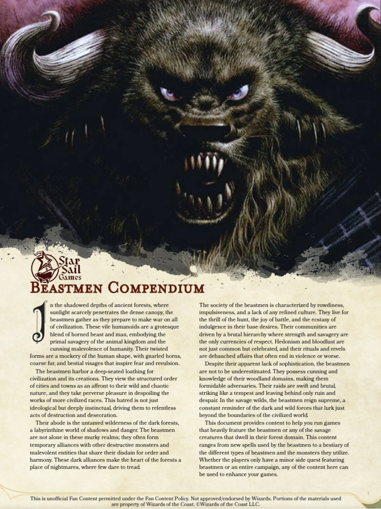 Beastmen Compendium | PDF