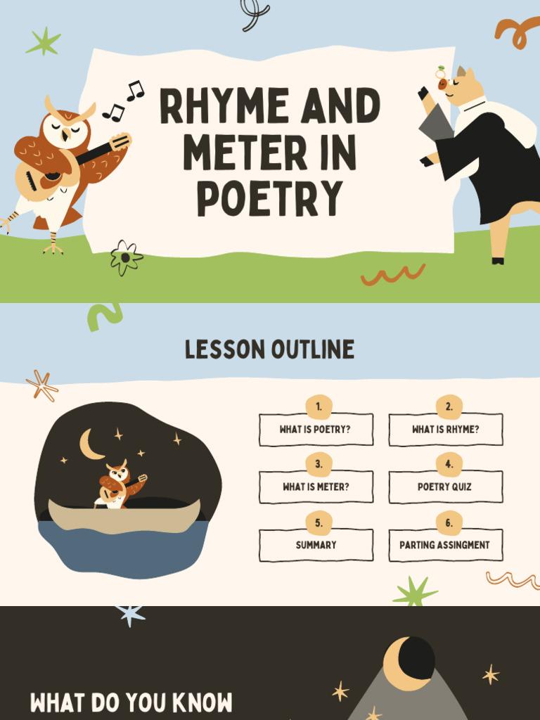Exploring Poetry and Rhyme Education Presentation in Blue Green ...