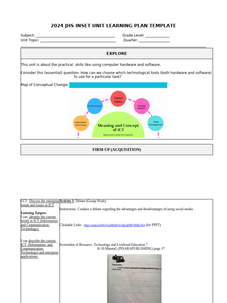 H28-2024-EFDT-Learning-Plan-tle 7 | PDF | Educational Technology ...