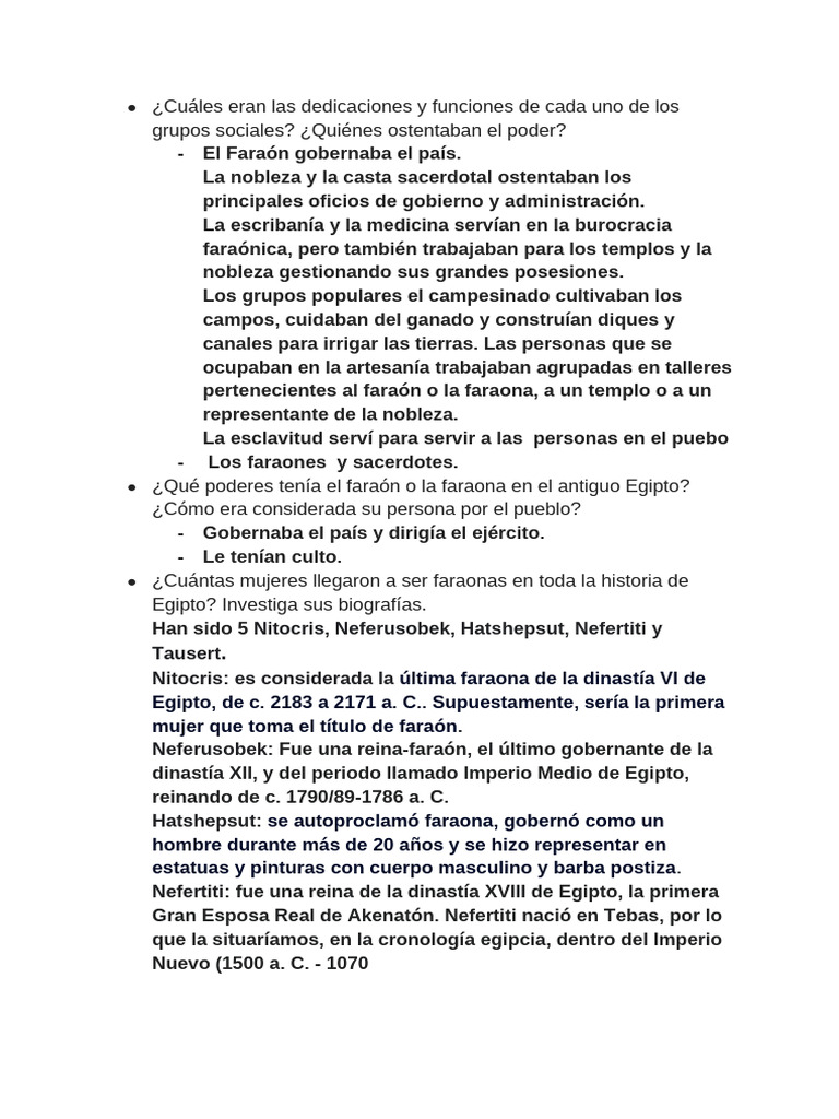 Deberes GeH | PDF | faraón | Antiguo Egipto