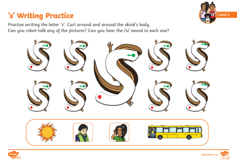 S Writing Practice | PDF