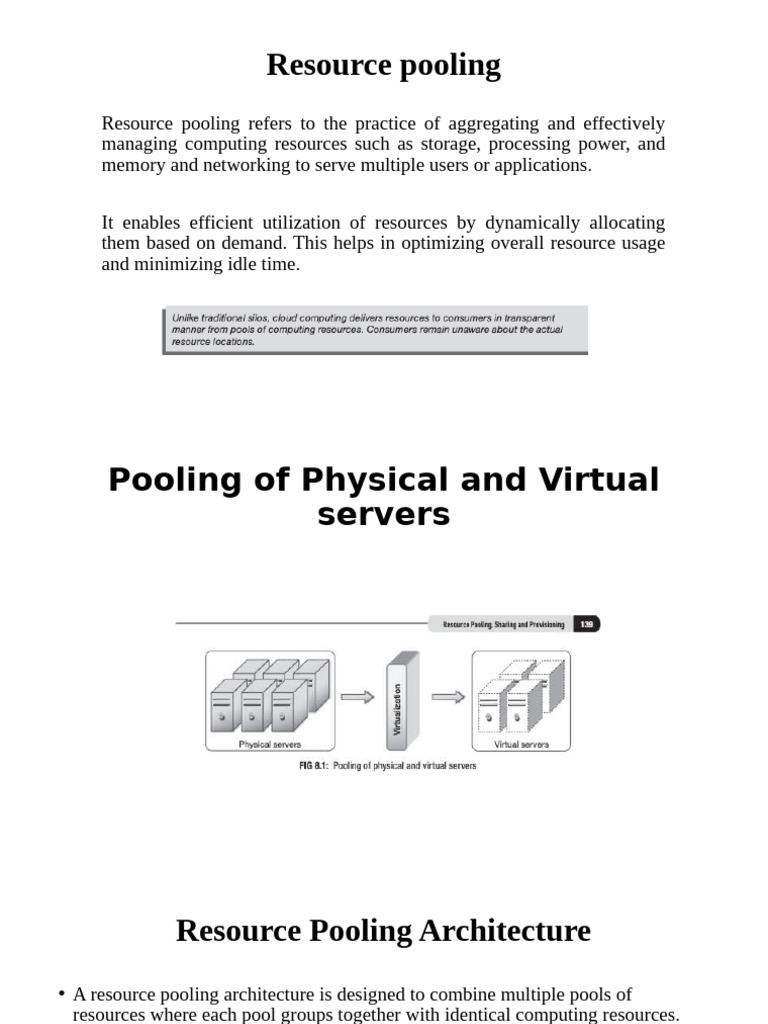 Understanding Resource Pooling in Cloud Computing | PDF | Cloud ...