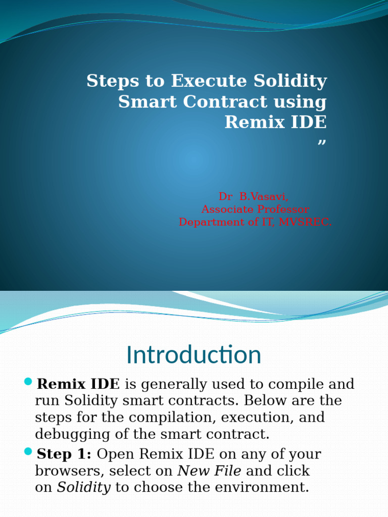 Remix_IDE | PDF