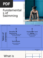 Basic Skills of Swimming | PDF | Swimming (Sport) | Swimming