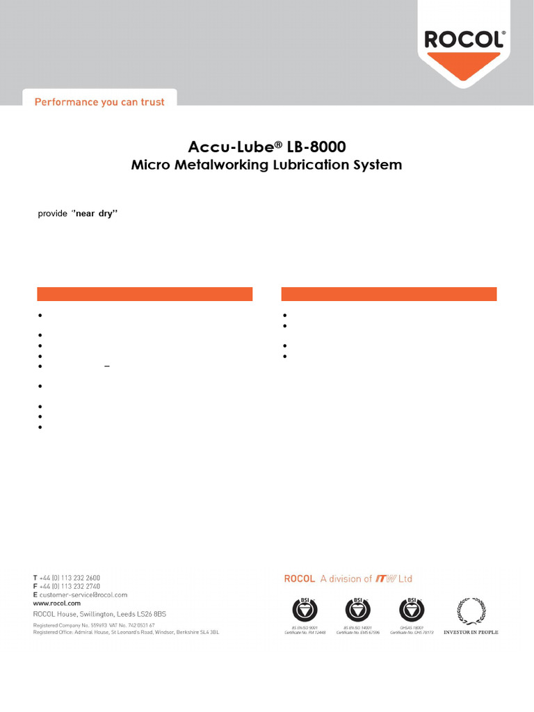 Accu-Lube LB-8000__ GB | PDF | Materials | Industrial Processes