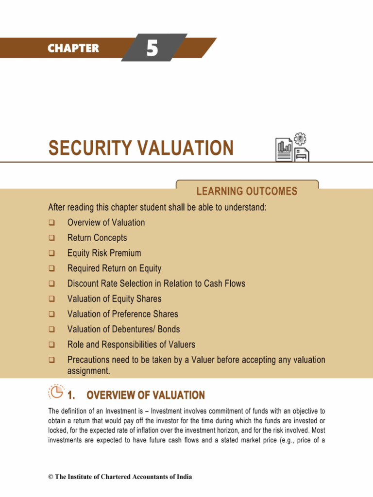 5 Security Valuation | PDF