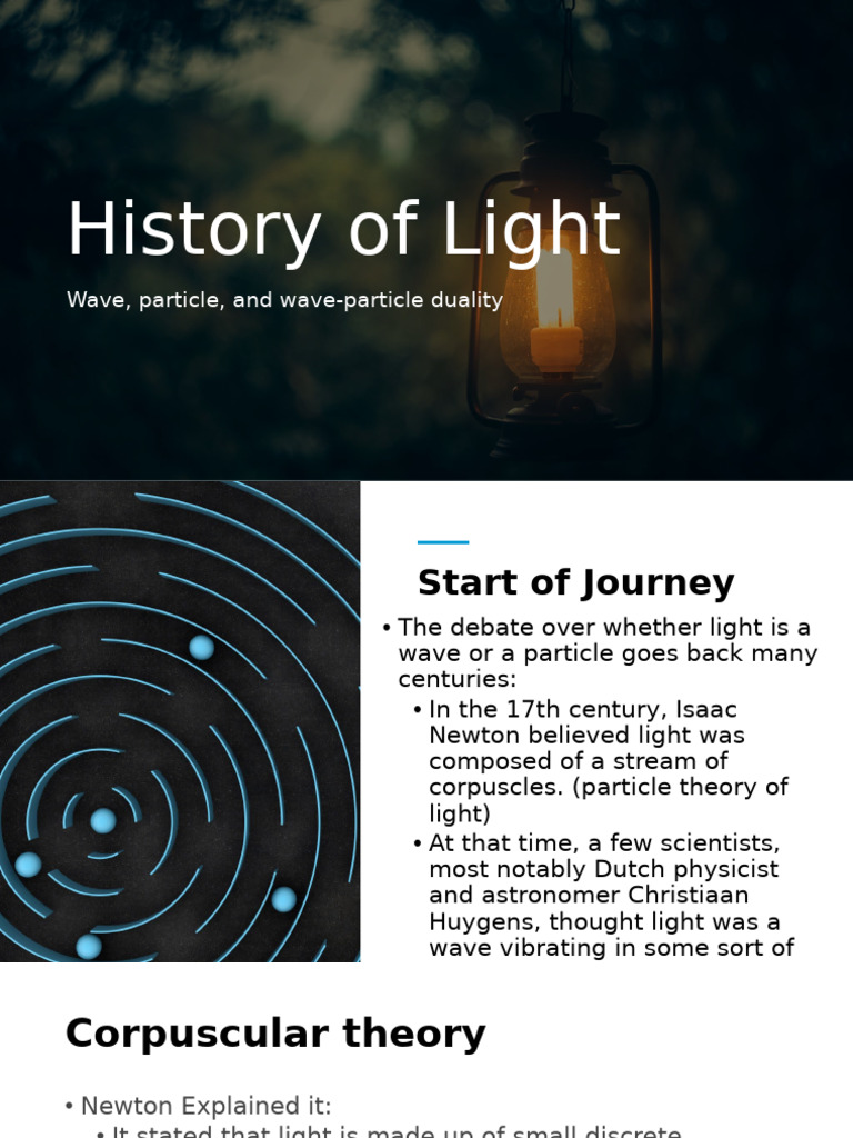 History of Light | PDF | Light | Waves