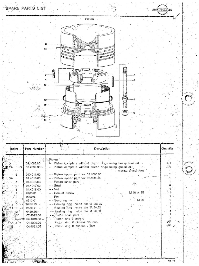 ME Smit-Bolnes Spare Parts List | PDF