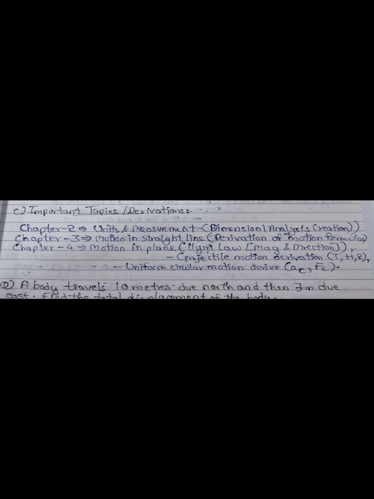 Most Imp Topics Phys | PDF