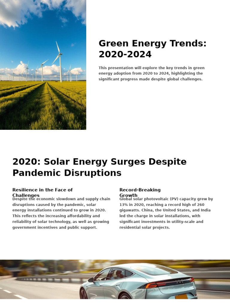 Green Energy Trends 2020 2024 | PDF | Renewable Energy | Sustainable Energy