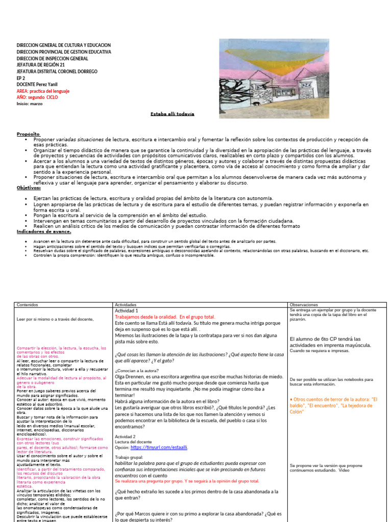 Prácticas de Lenguaje en 2do Ciclo | PDF | Narración | Cuentos