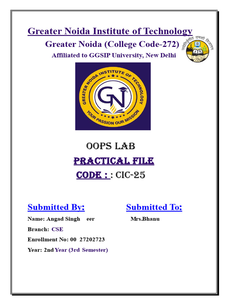 Angad OOPS | PDF | Namespace | C++